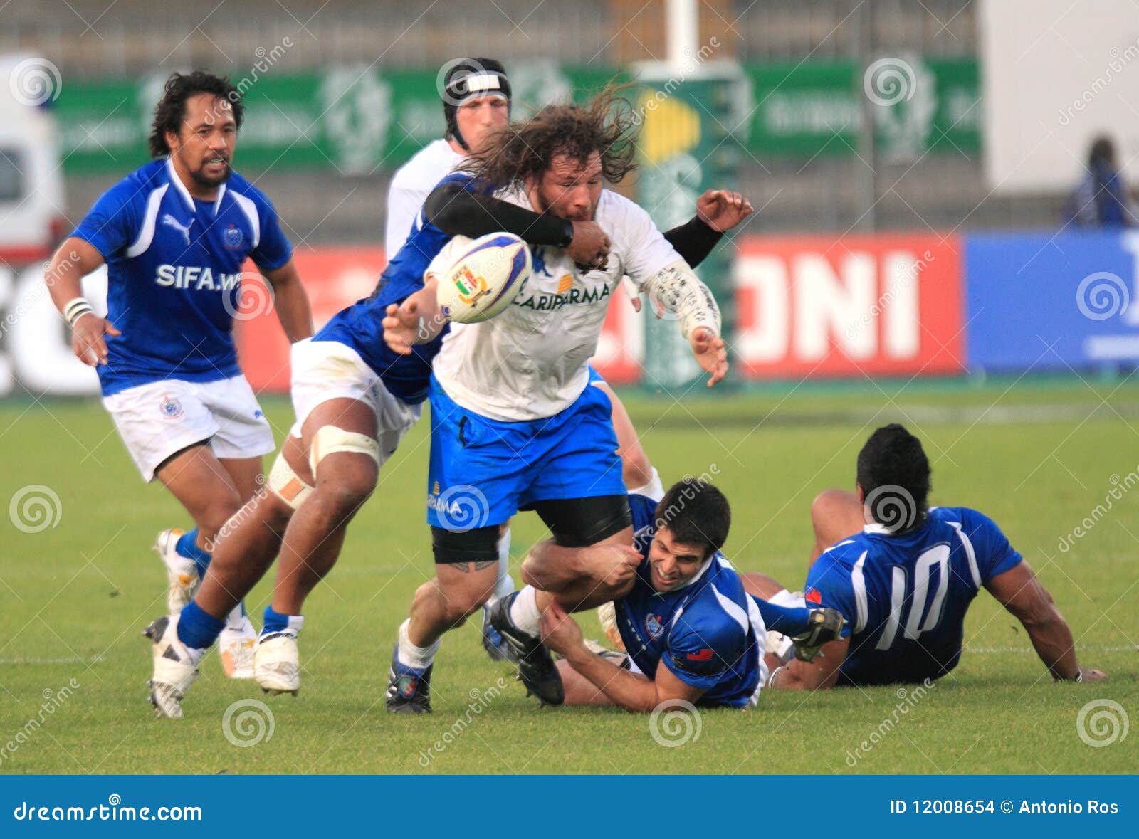 Rugby Test Match Italy Vs Samoa; Castrogiovanni Editorial Stock Image ...