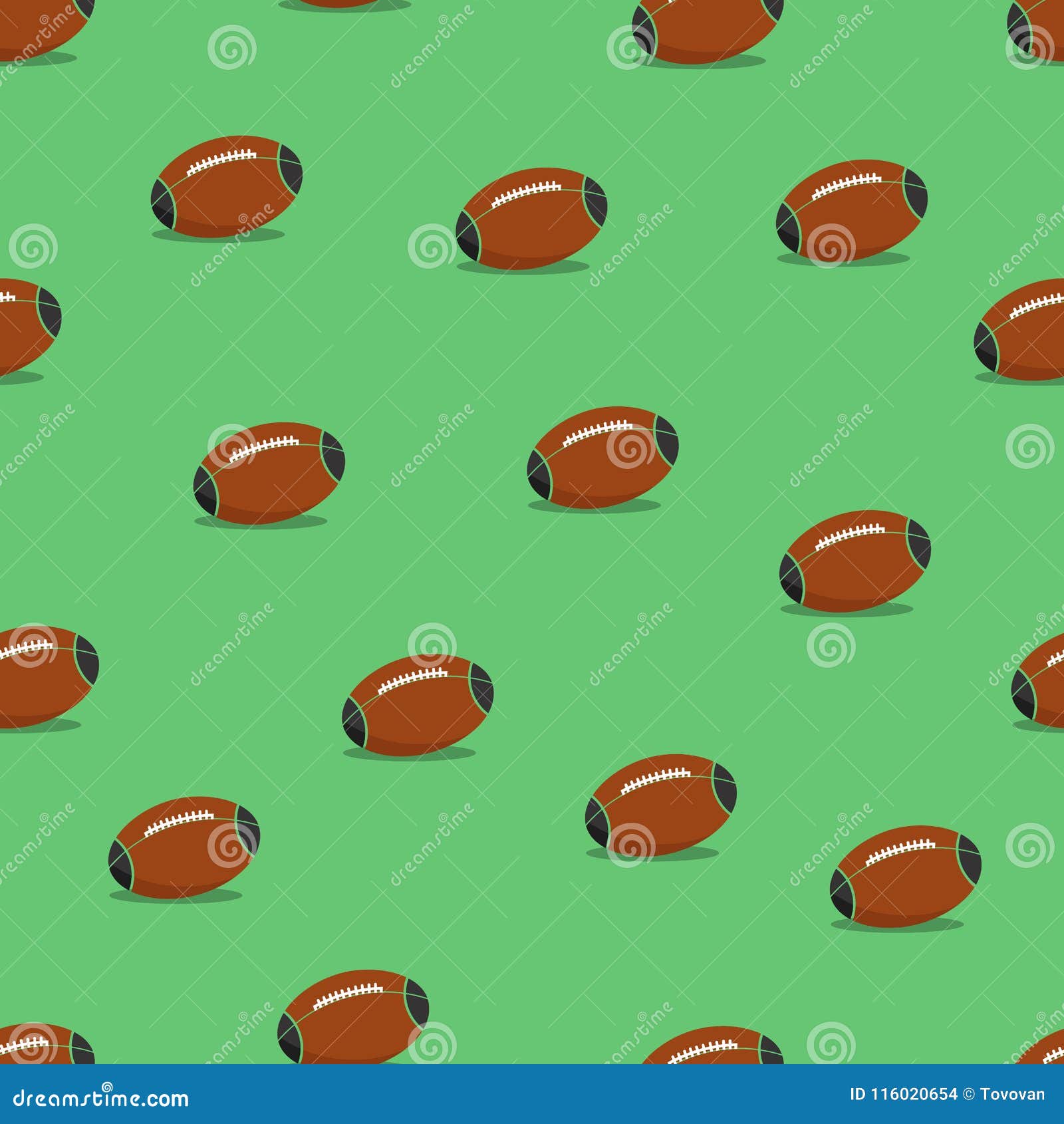 Rugby Vector Seamless Background Stock Vector - Illustration of circle ...