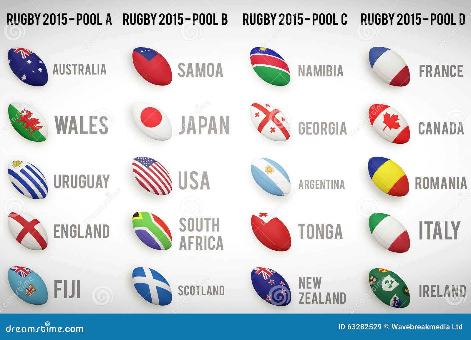 Rugby world cup pools stock illustration. Illustration of ireland ...