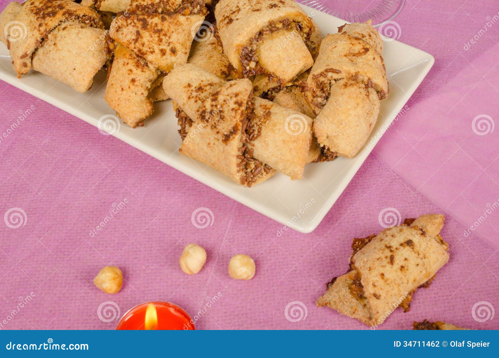 Rugelach pastry stock photo. Image of kosher, chanukah - 34711462