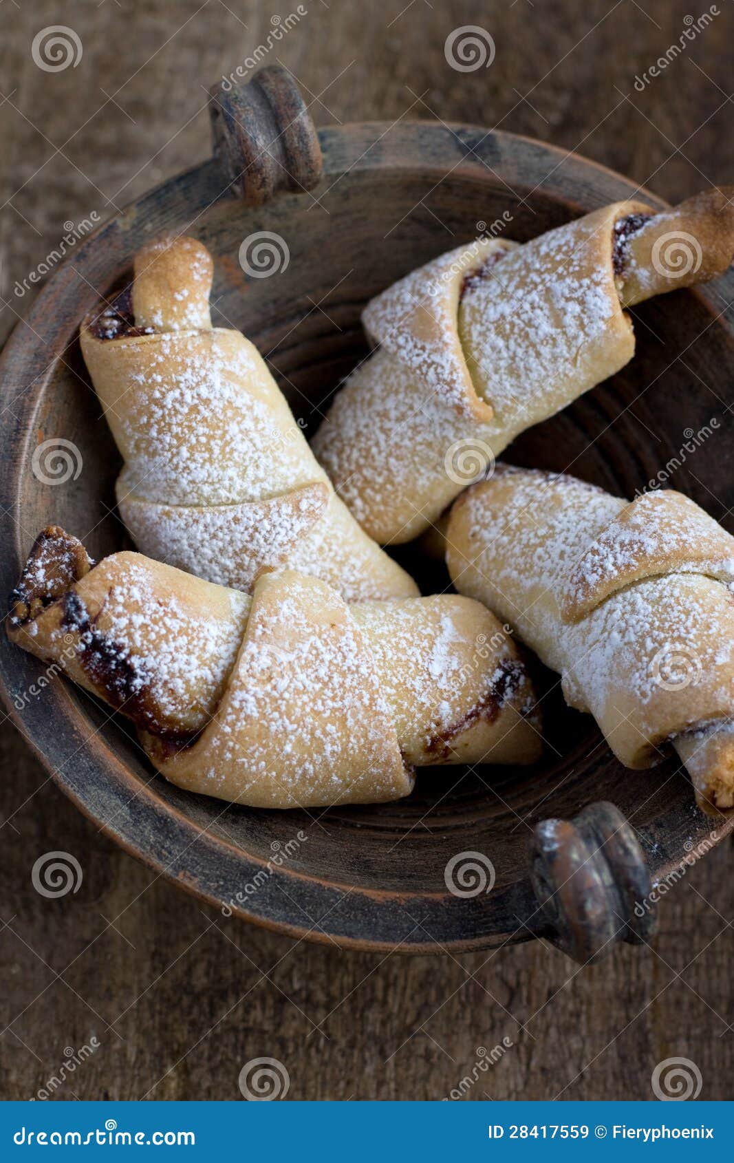 Rugelach with Raspberry Jam Filling Stock Image - Image of jewish, nuts ...