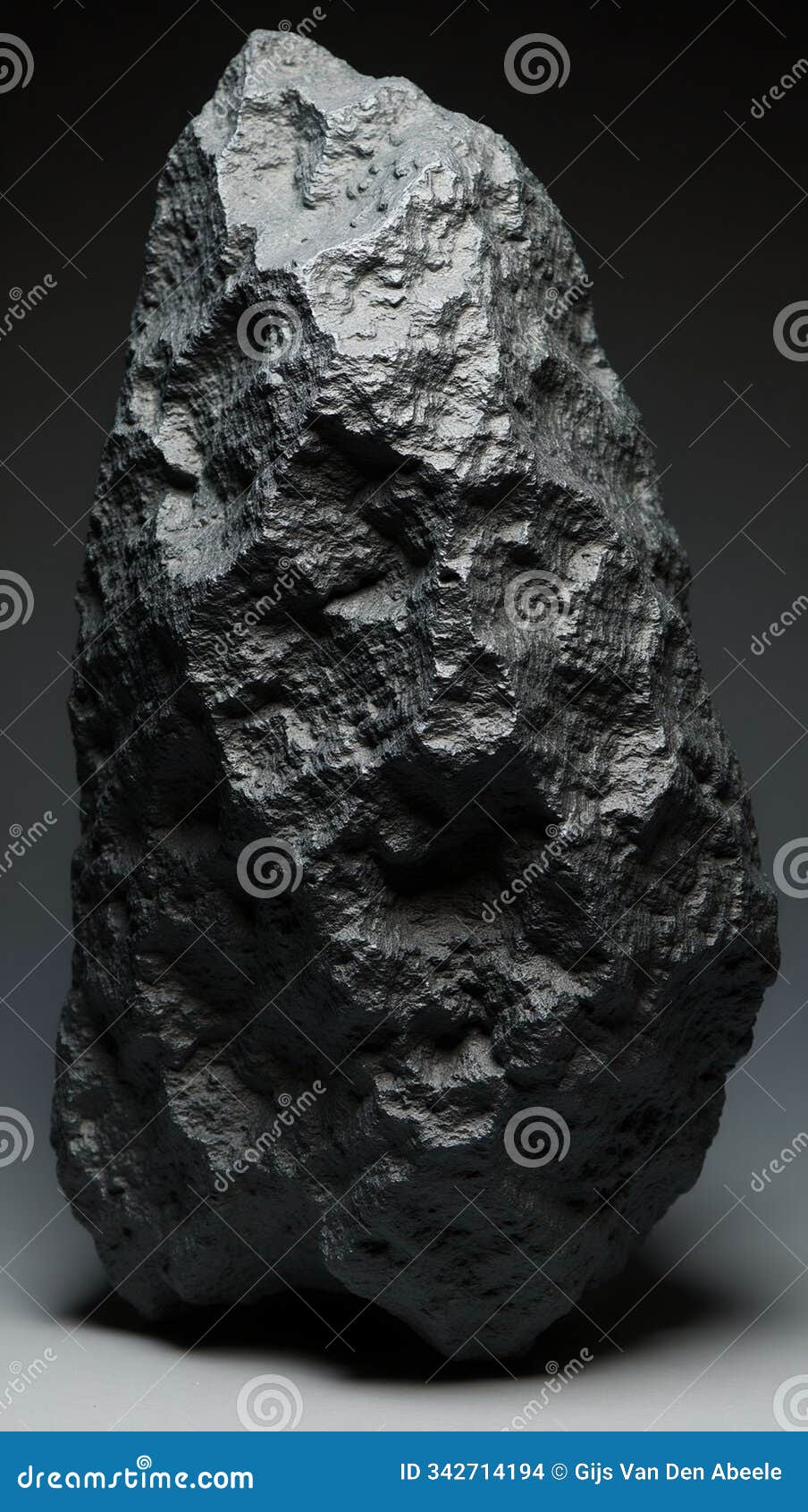 Rugged Black Basalt Rock with Porous Surface Texture Stock Illustration ...
