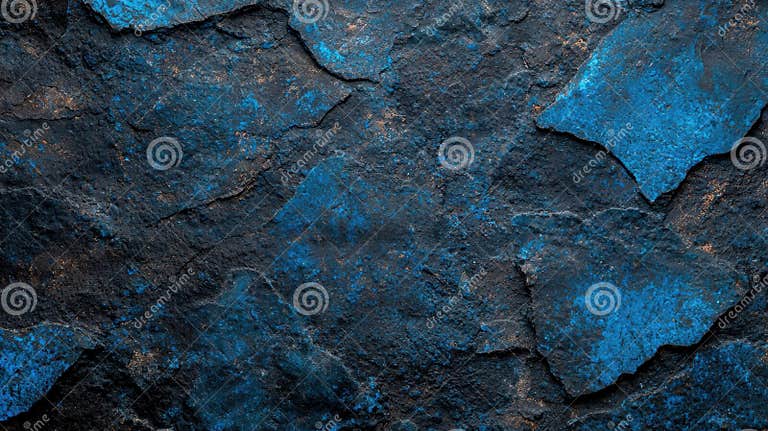 Rugged Blue and Black Stone Texture Background Stock Illustration ...