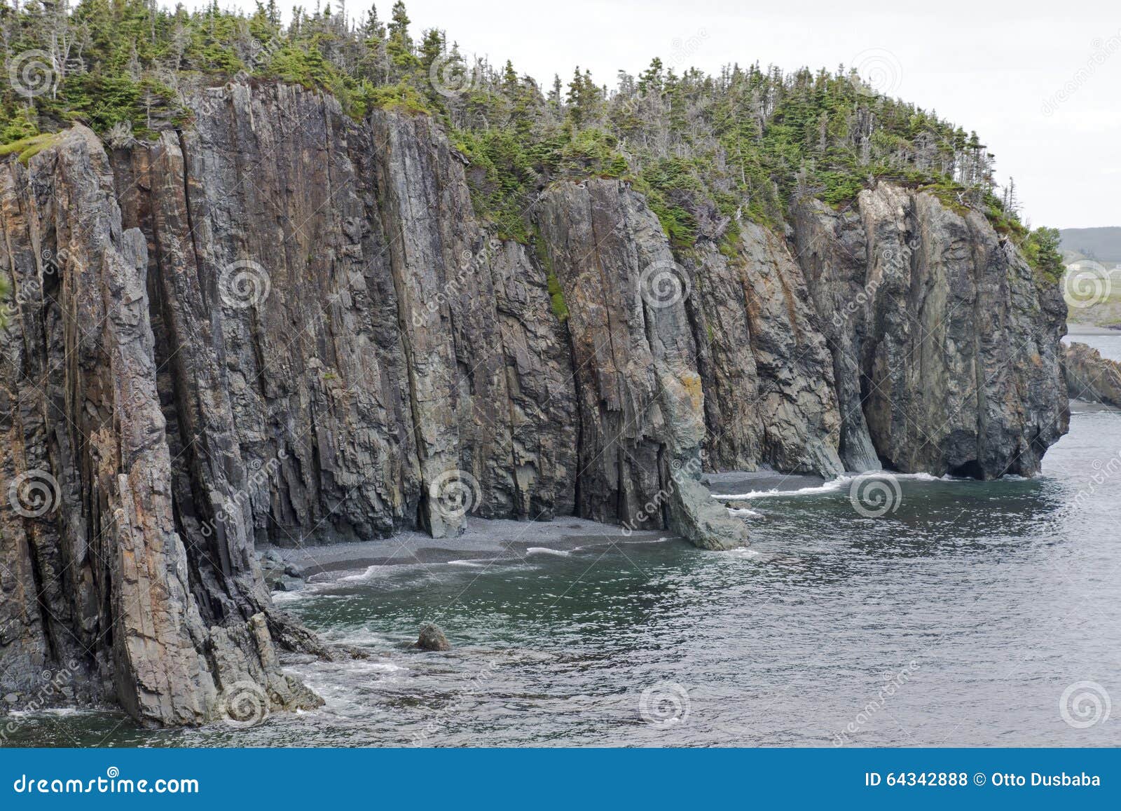 Rugged Cliffs in Atlantic Canada Stock Photo - Image of coastline ...