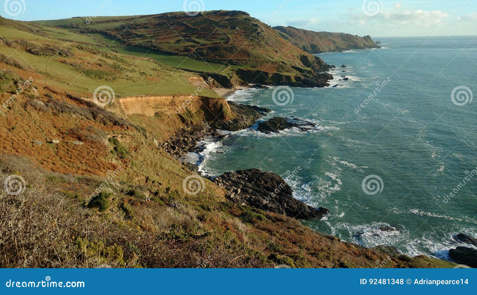 Rugged coast stock photo. Image of coast, rugged, peninsula - 92481348