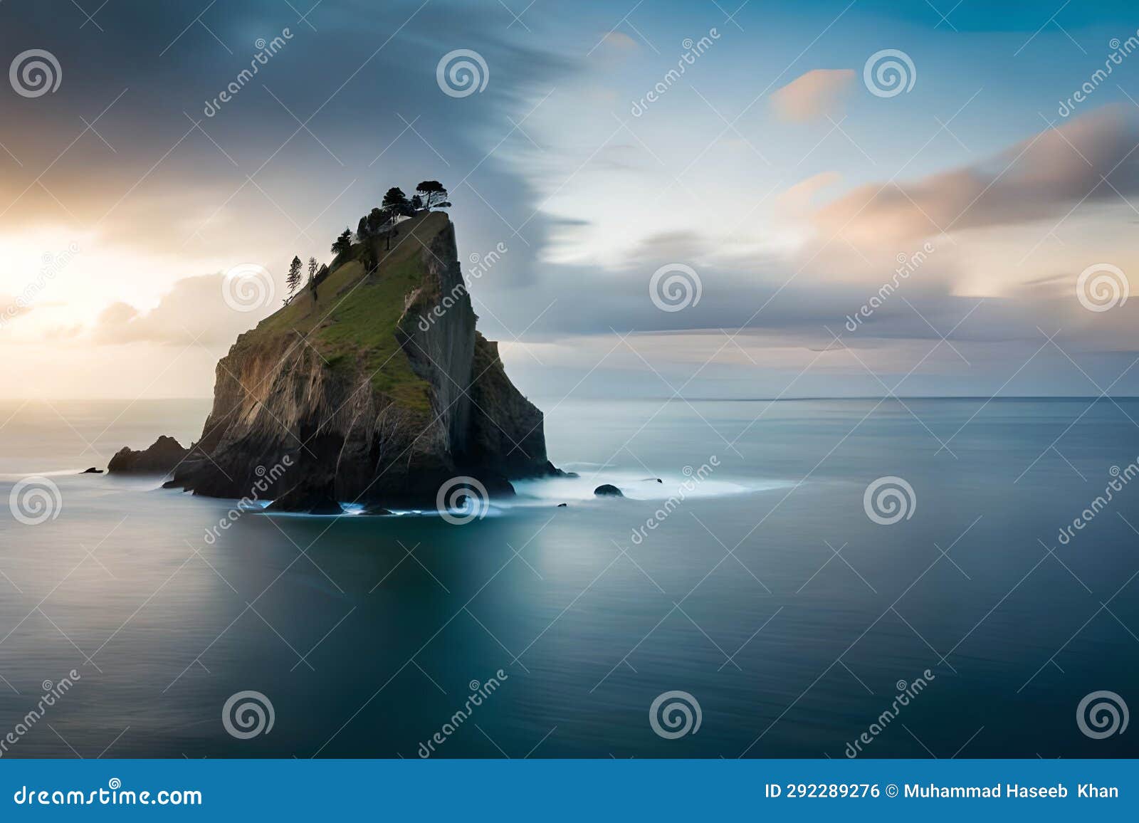A Rugged Coastal Sea Stack Rising Dramatically from the Ocean, Shaped ...