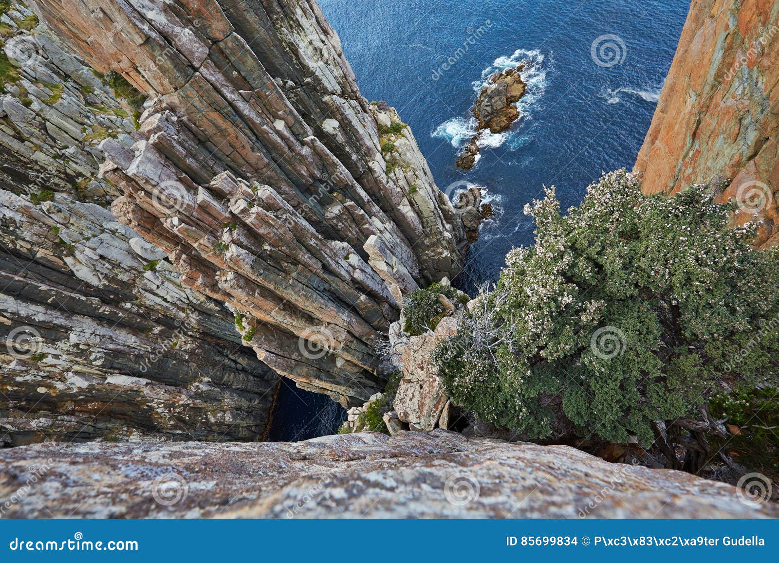 Rugged coastline cliffs stock photo. Image of destination - 85699834