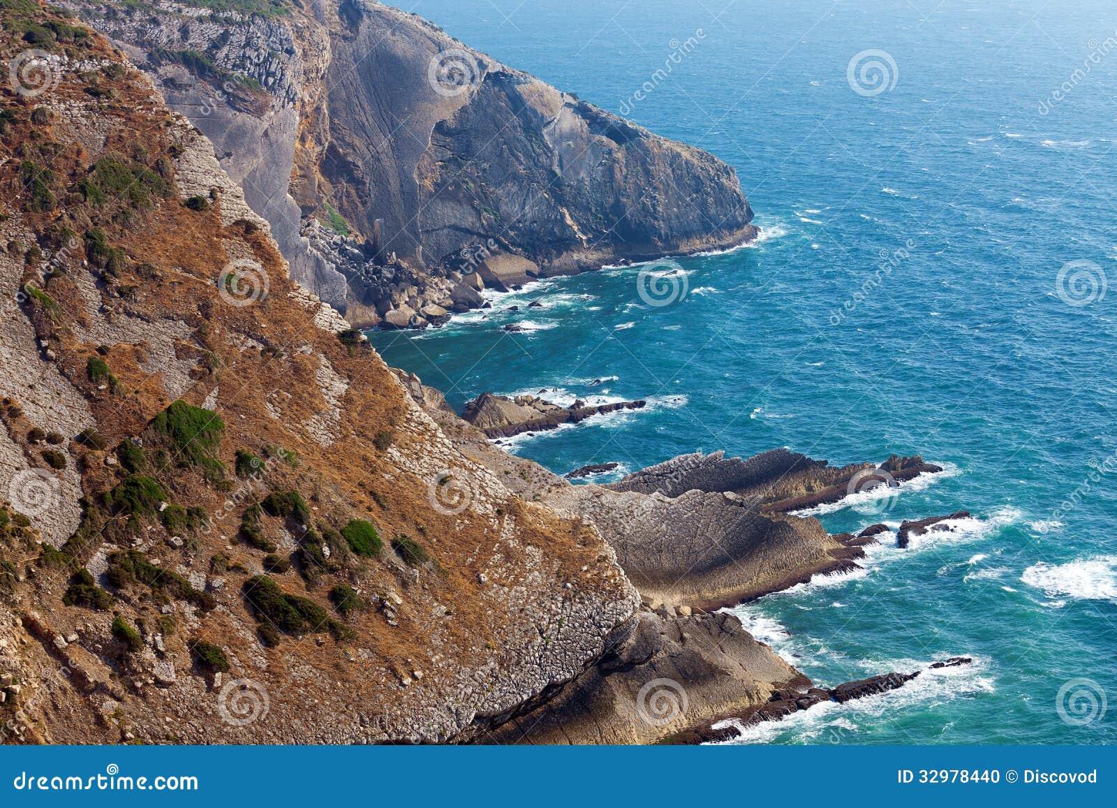 Rugged coastline stock photo. Image of shoreline, formation - 32978440