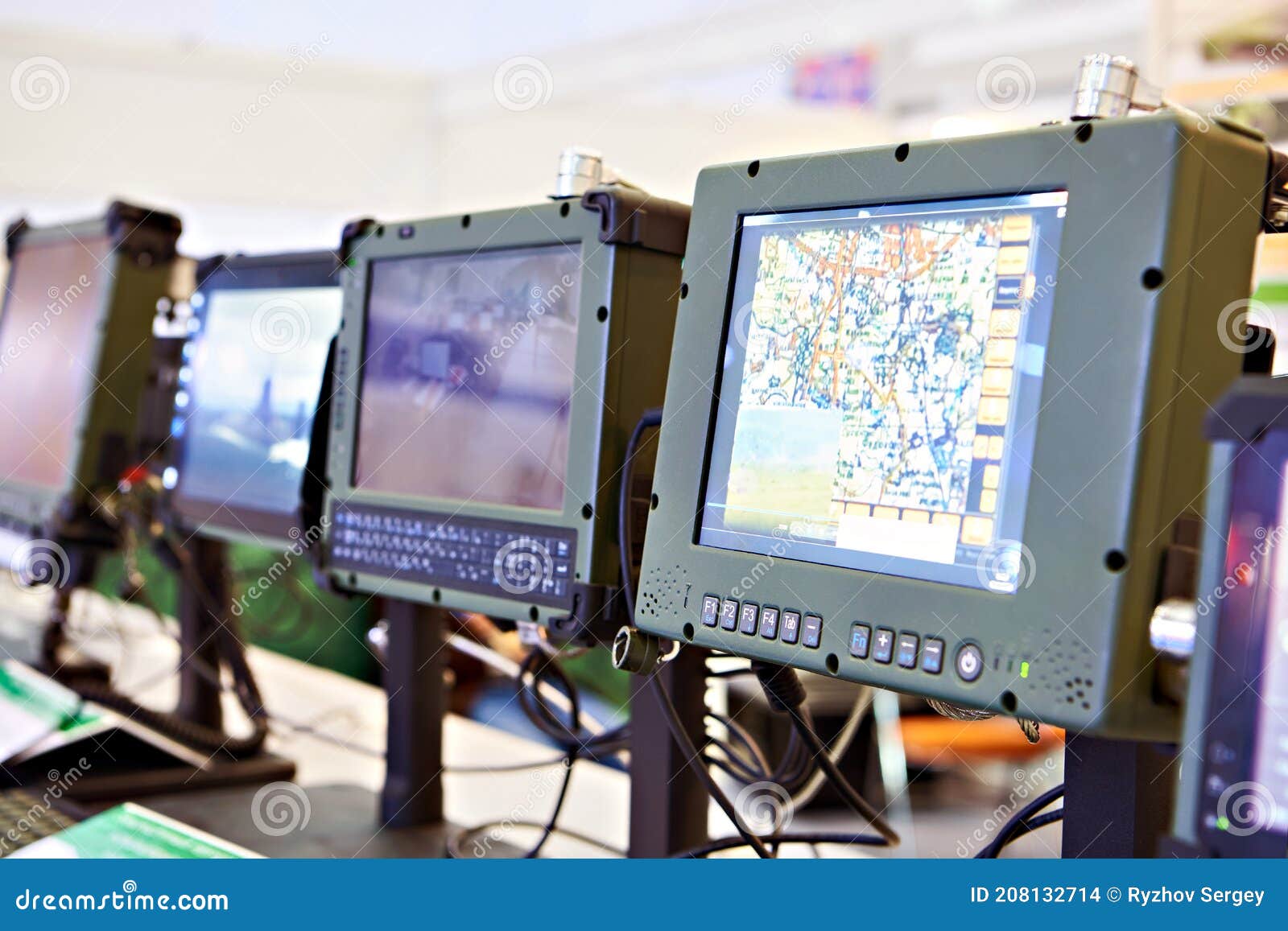 Rugged Computer Tablets for Military and Industry Stock Photo - Image ...