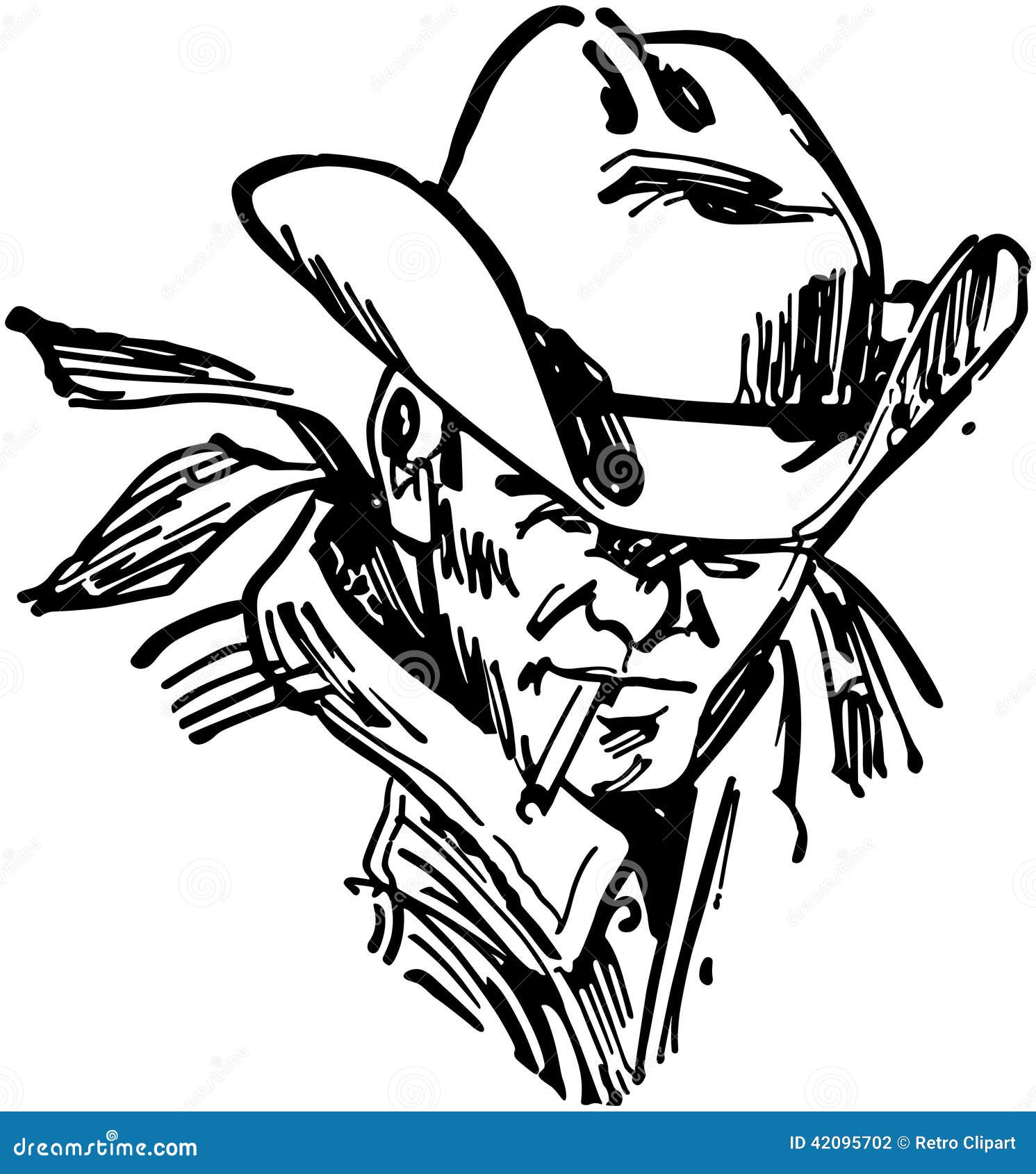 Tough Cowboy Caricatures