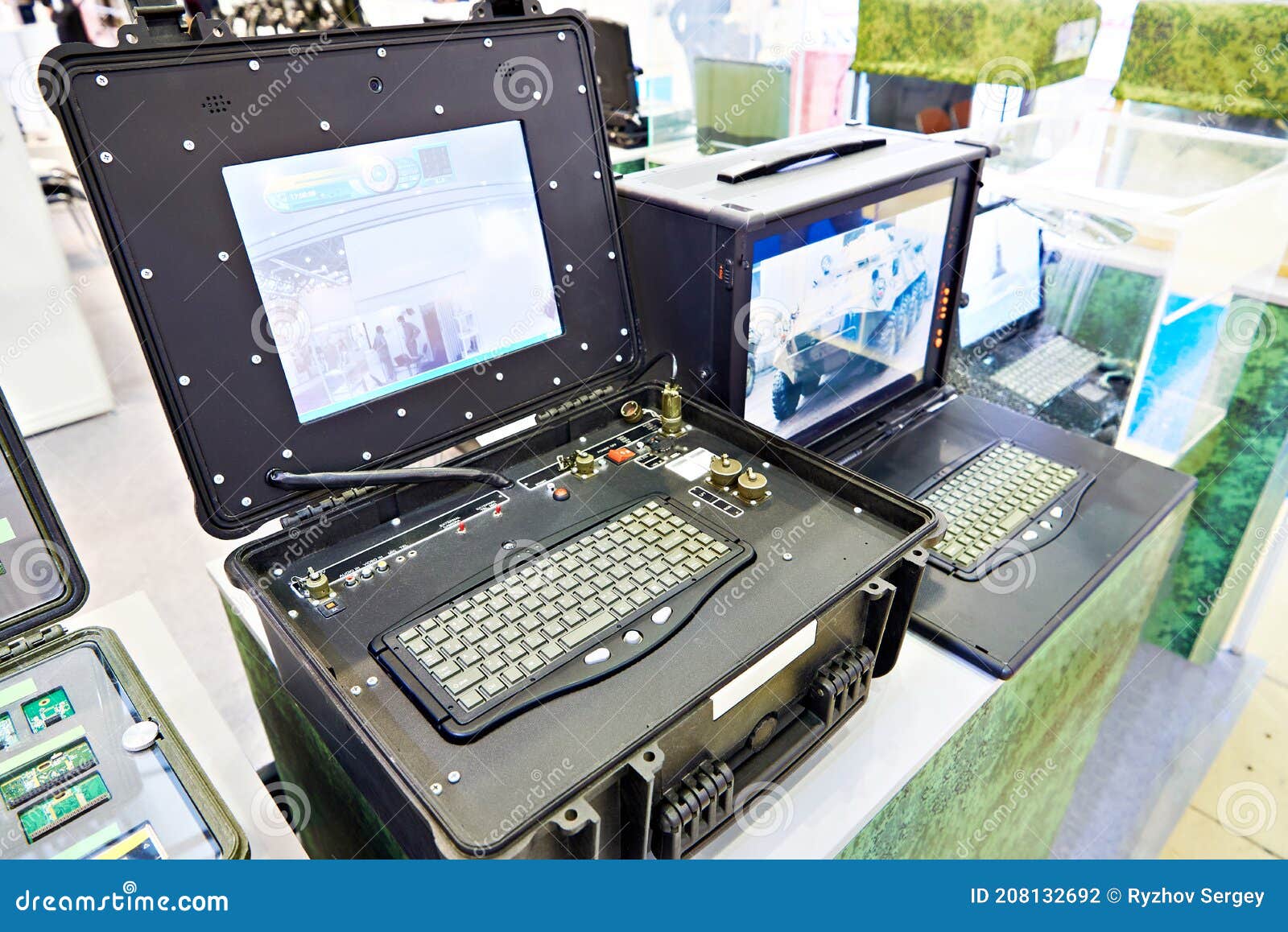 Rugged Industrial Computers and Laptops Stock Photo - Image of exhibit ...