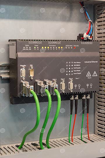 Industrial Ethernet Communications Stock Image - Image of industry ...