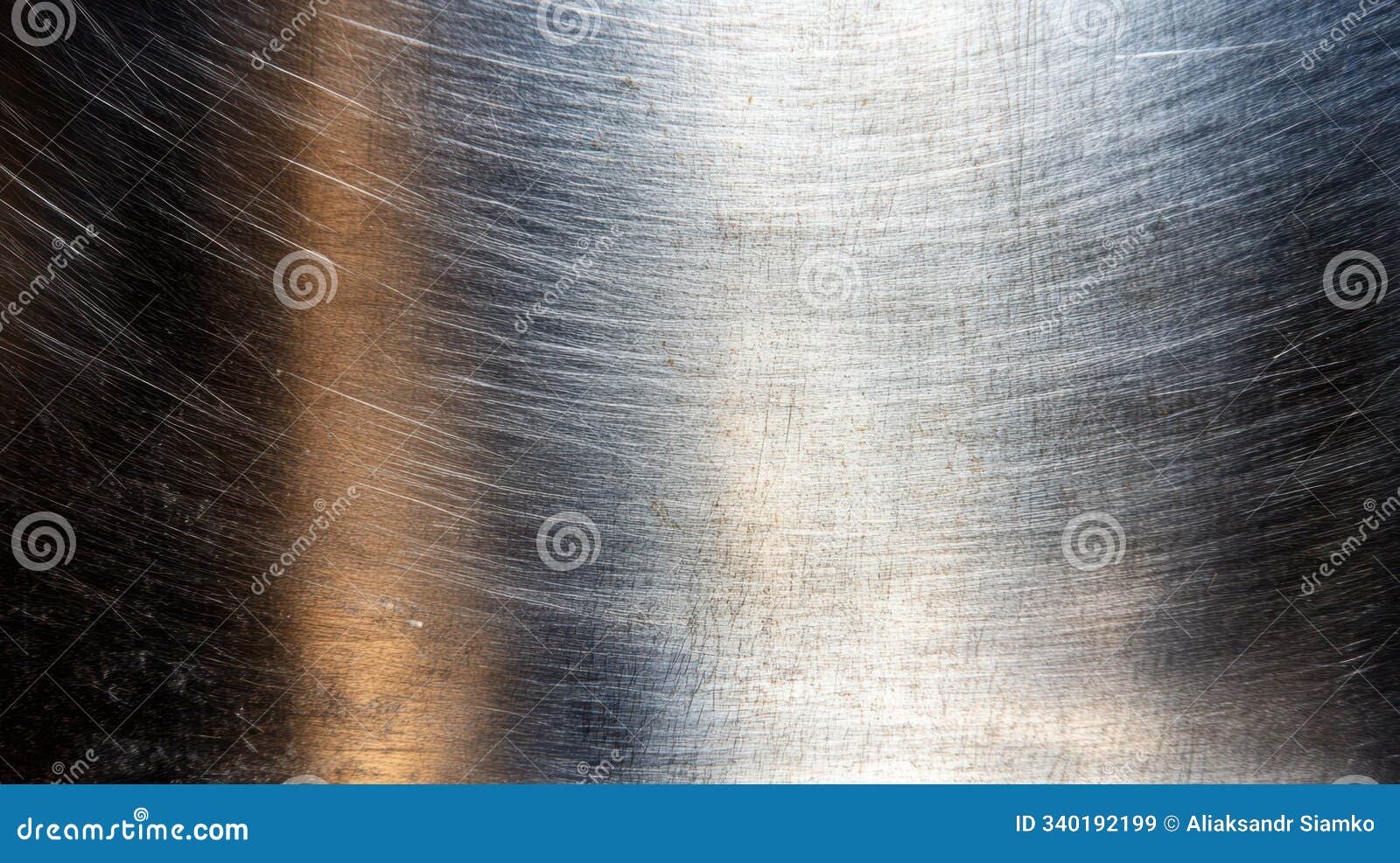 Rugged Industrial Texture of Old Brushed Stainless Steel Surface Stock ...
