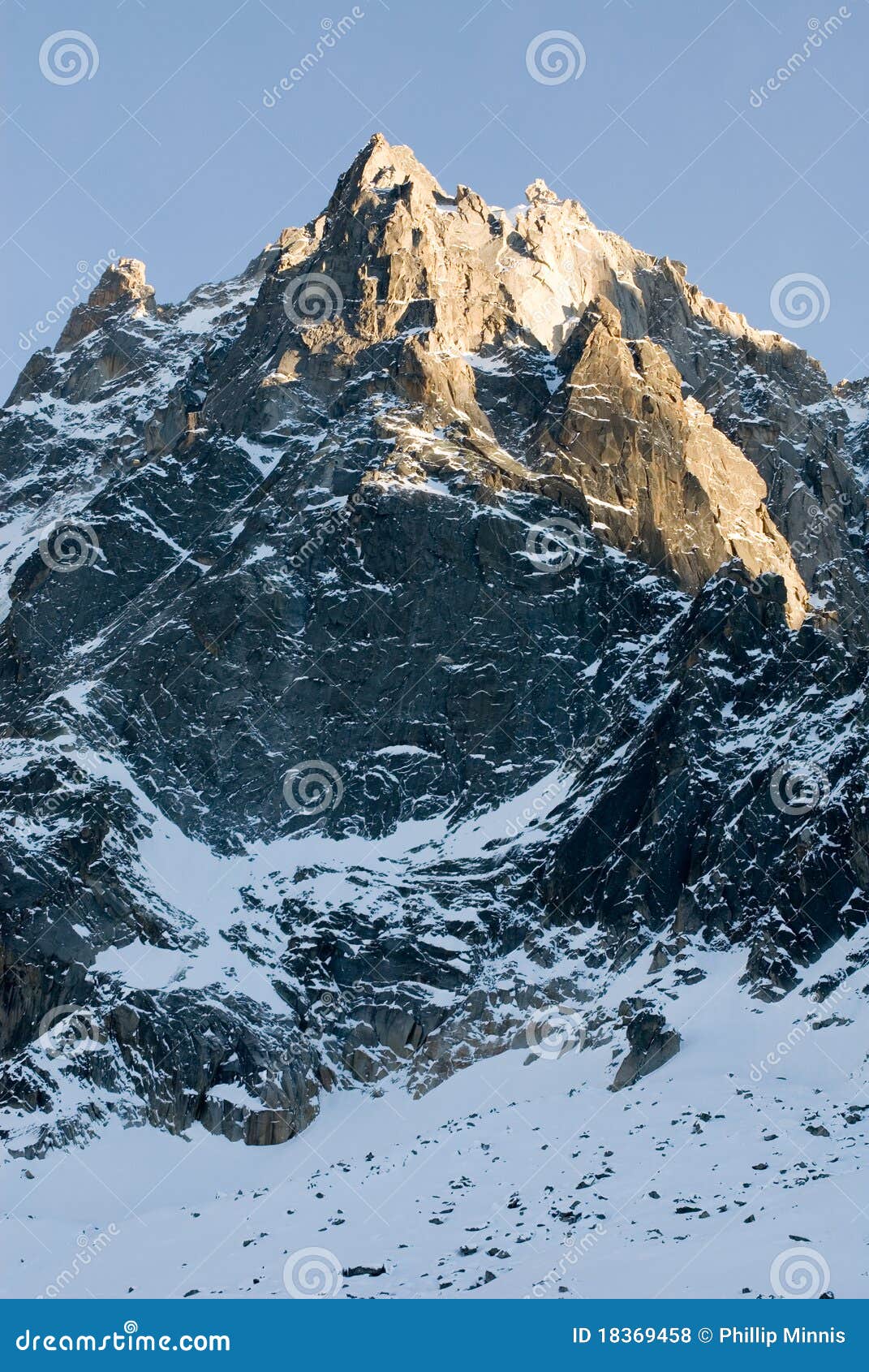 Rugged Mountain stock photo. Image of pinnacle, mountain - 18369458