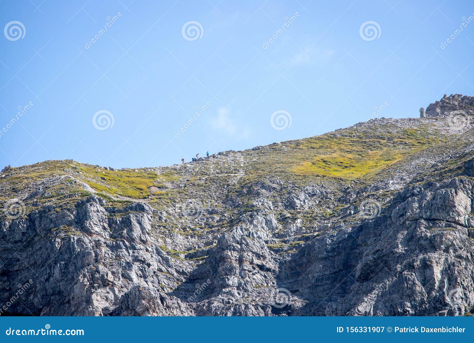 Rugged Mountain Range in the Austrian Alps, Postcard Stock Image ...