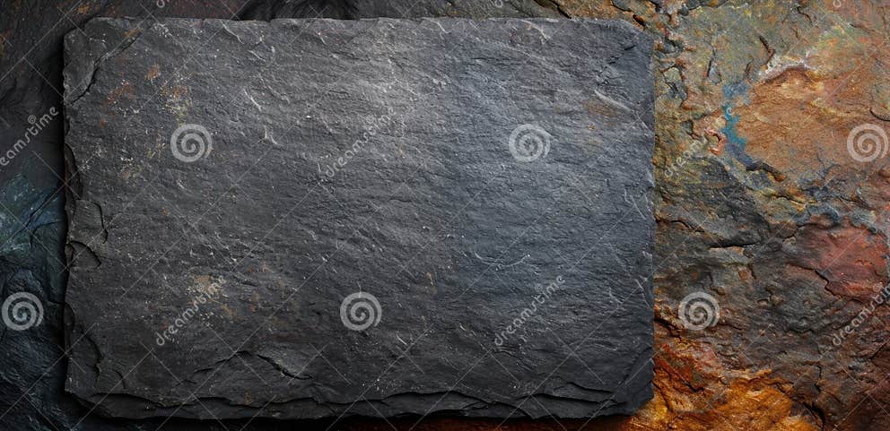 Rugged Slate Rock Texture Background Stock Illustration - Illustration ...