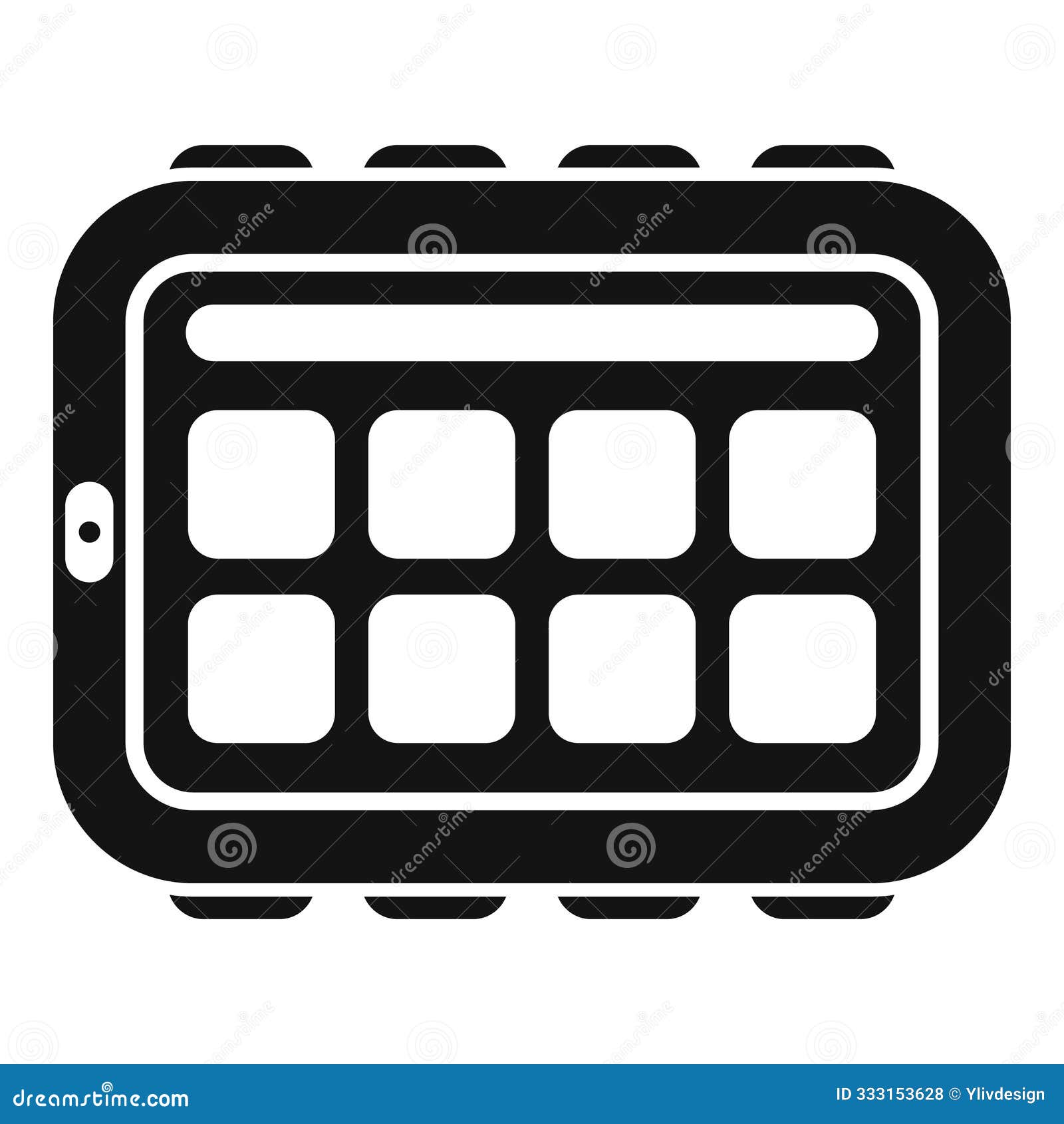 Rugged Tablet Computer with Buttons Showing Interface for Control ...
