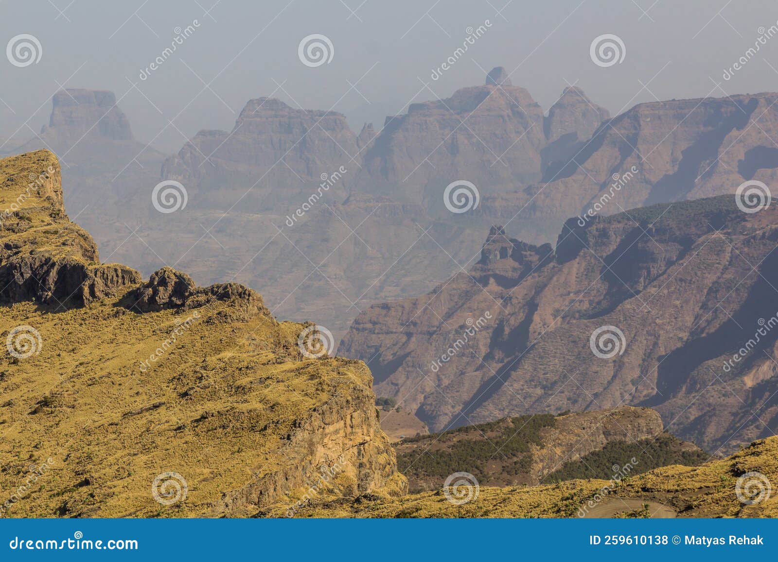 Rugged Terrain of Simien Mountains, Ethiop Stock Photo - Image of ...
