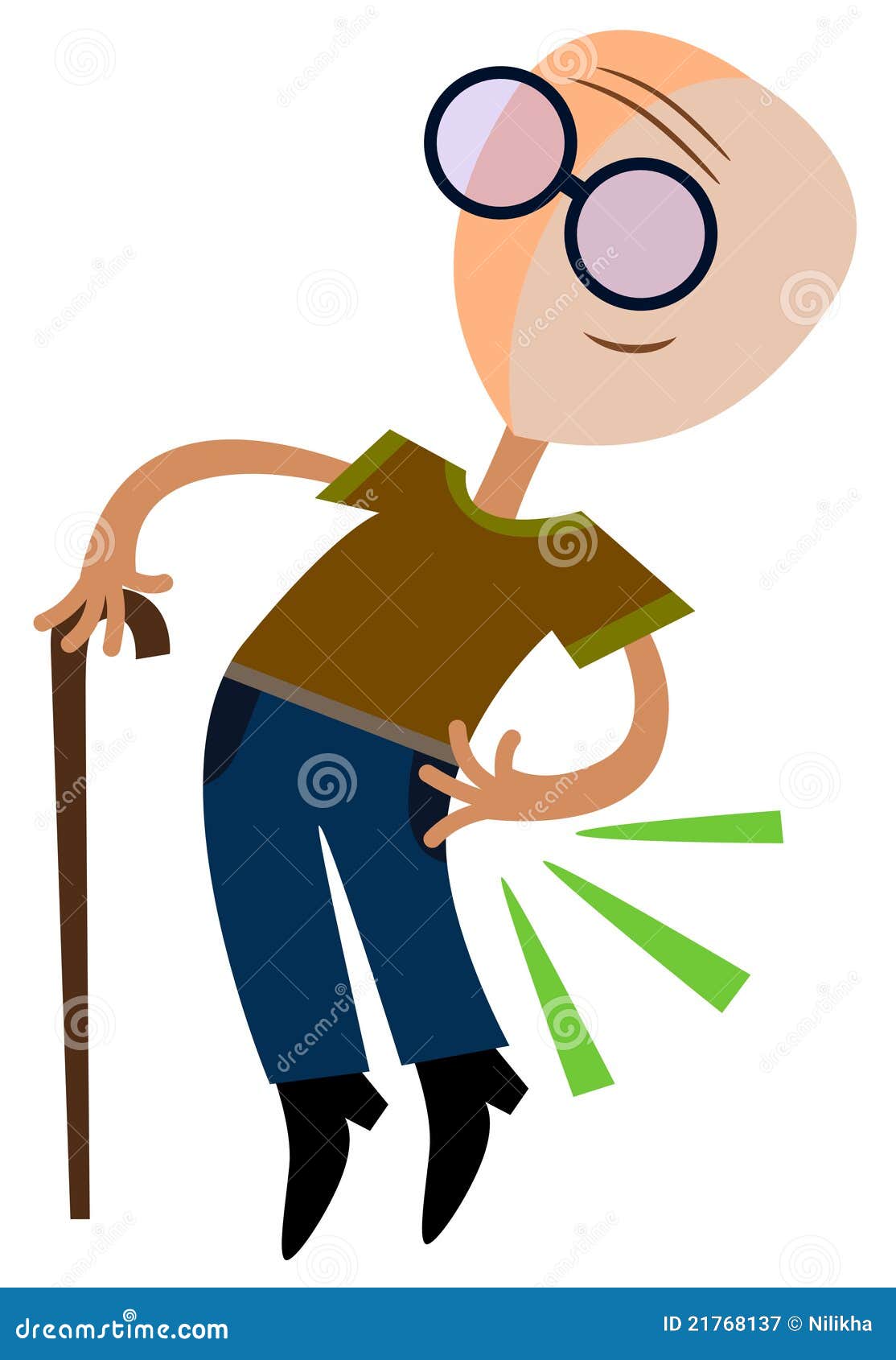 Rugpijn stock illustratie. Illustration of geneeskunde - 21768137