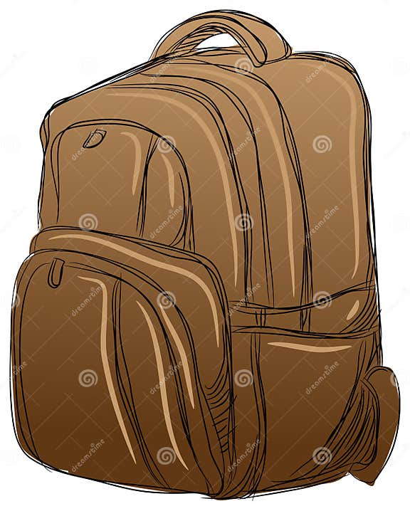 Rugzak vector illustratie. Illustration of sport, wandeling - 83785616