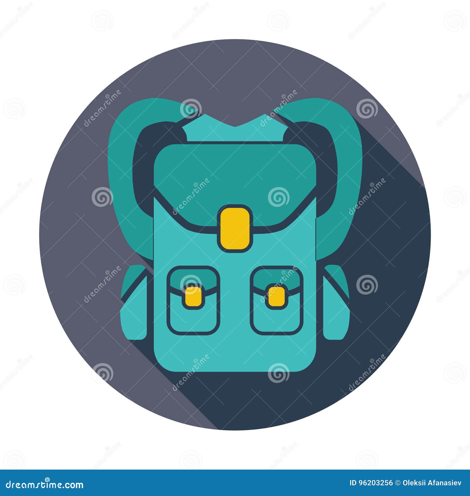 Rugzak vector illustratie. Illustration of ontwerp, carrylaat - 96203256