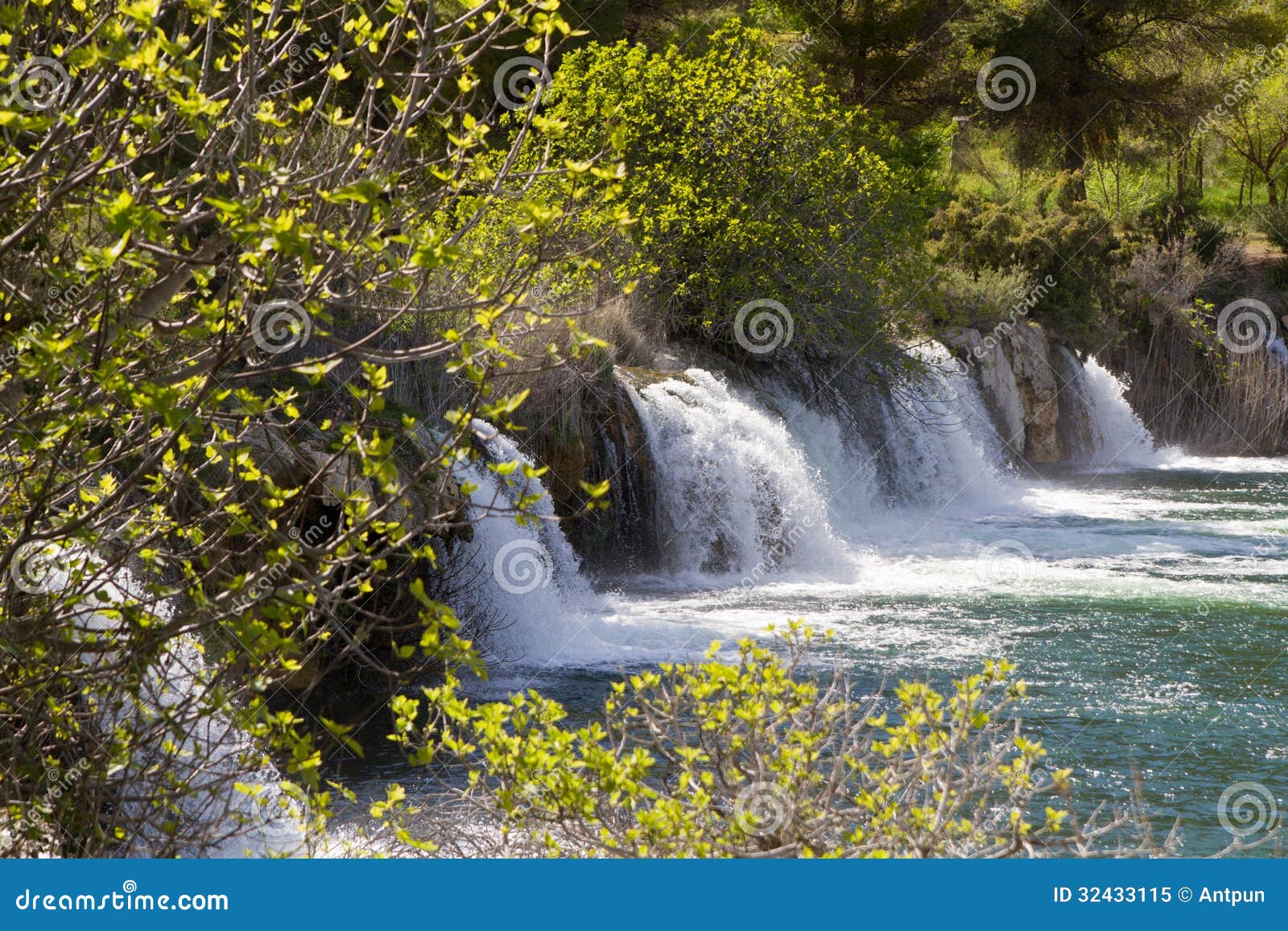 Ruidera National Park Waterfalls Stock Image - Image of park, lake ...