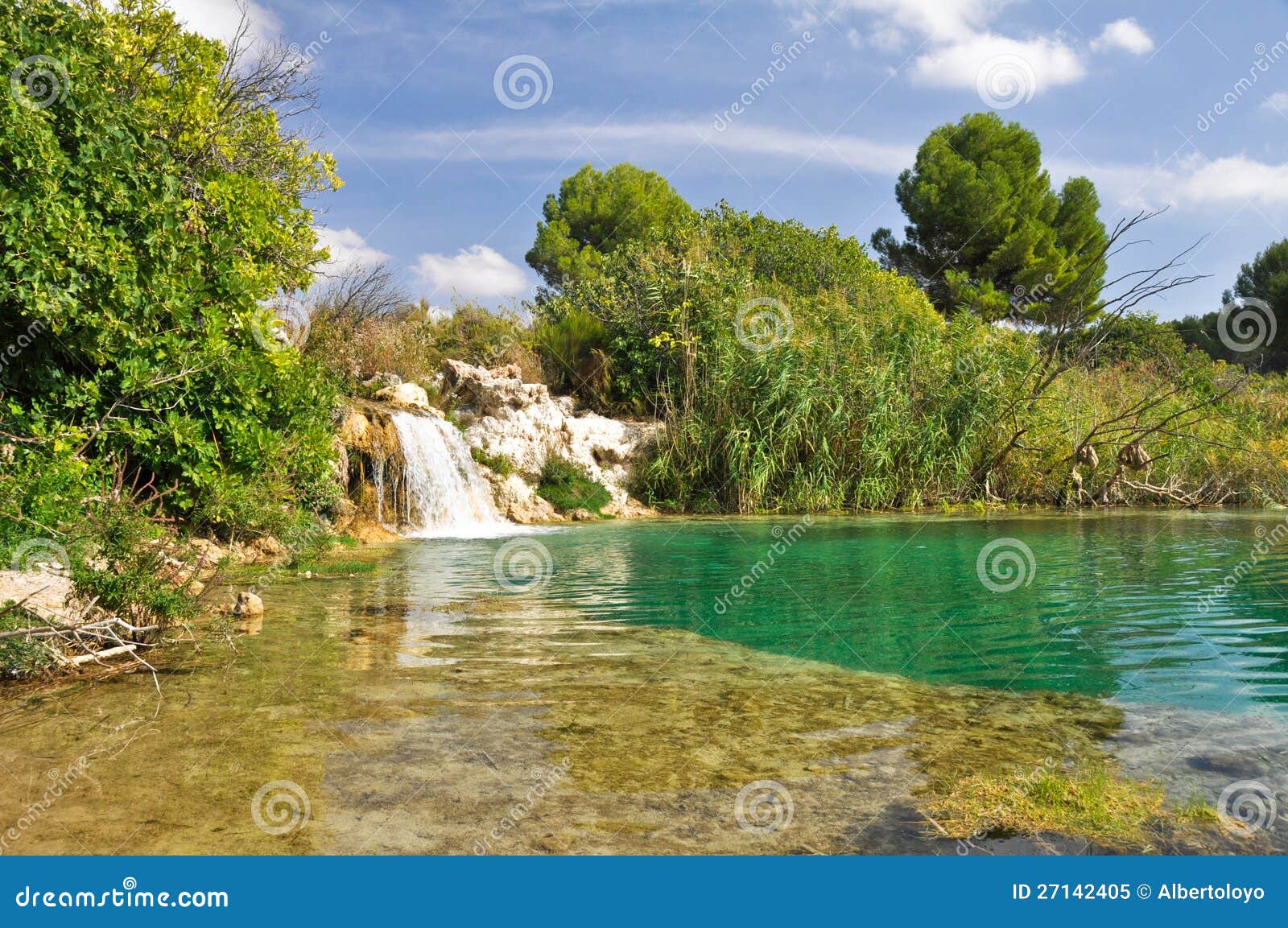 Ruidera Natural Park (Spain) Stock Image - Image of castilla, pool ...