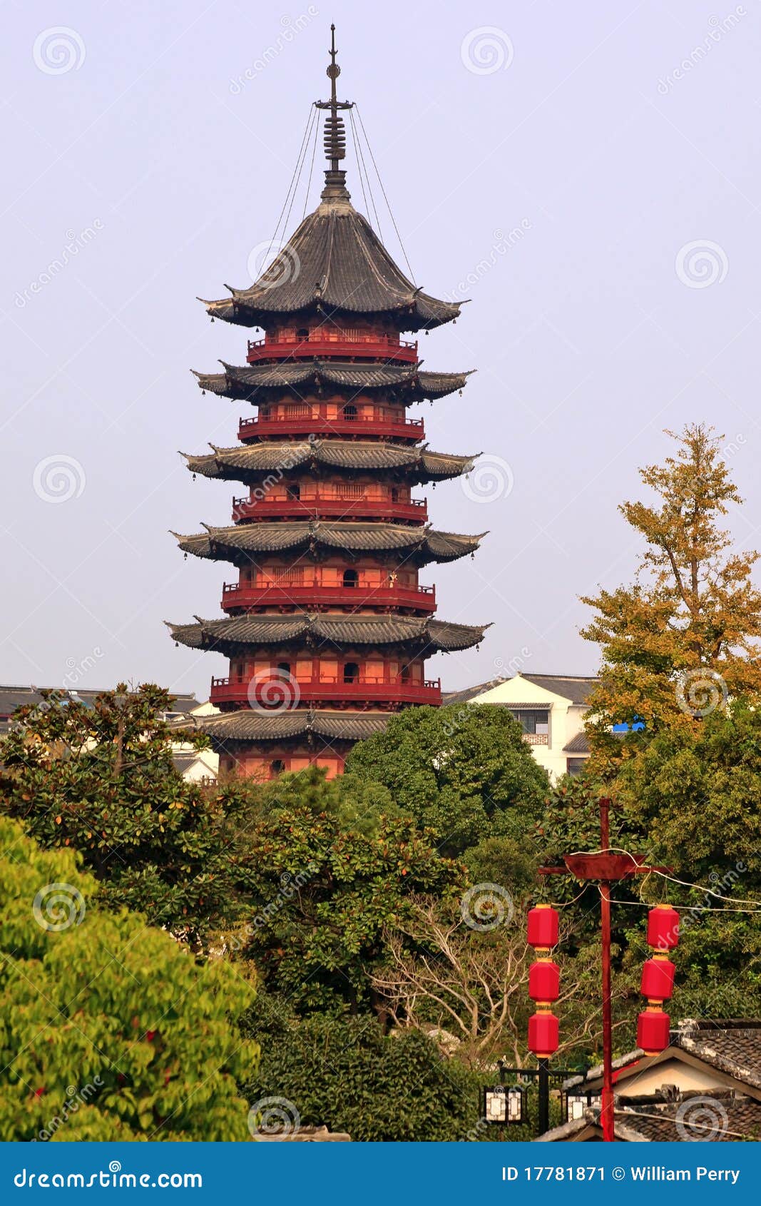 Ruigang Pagoda Suzhou China Stock Image - Image of culture, suzhou ...