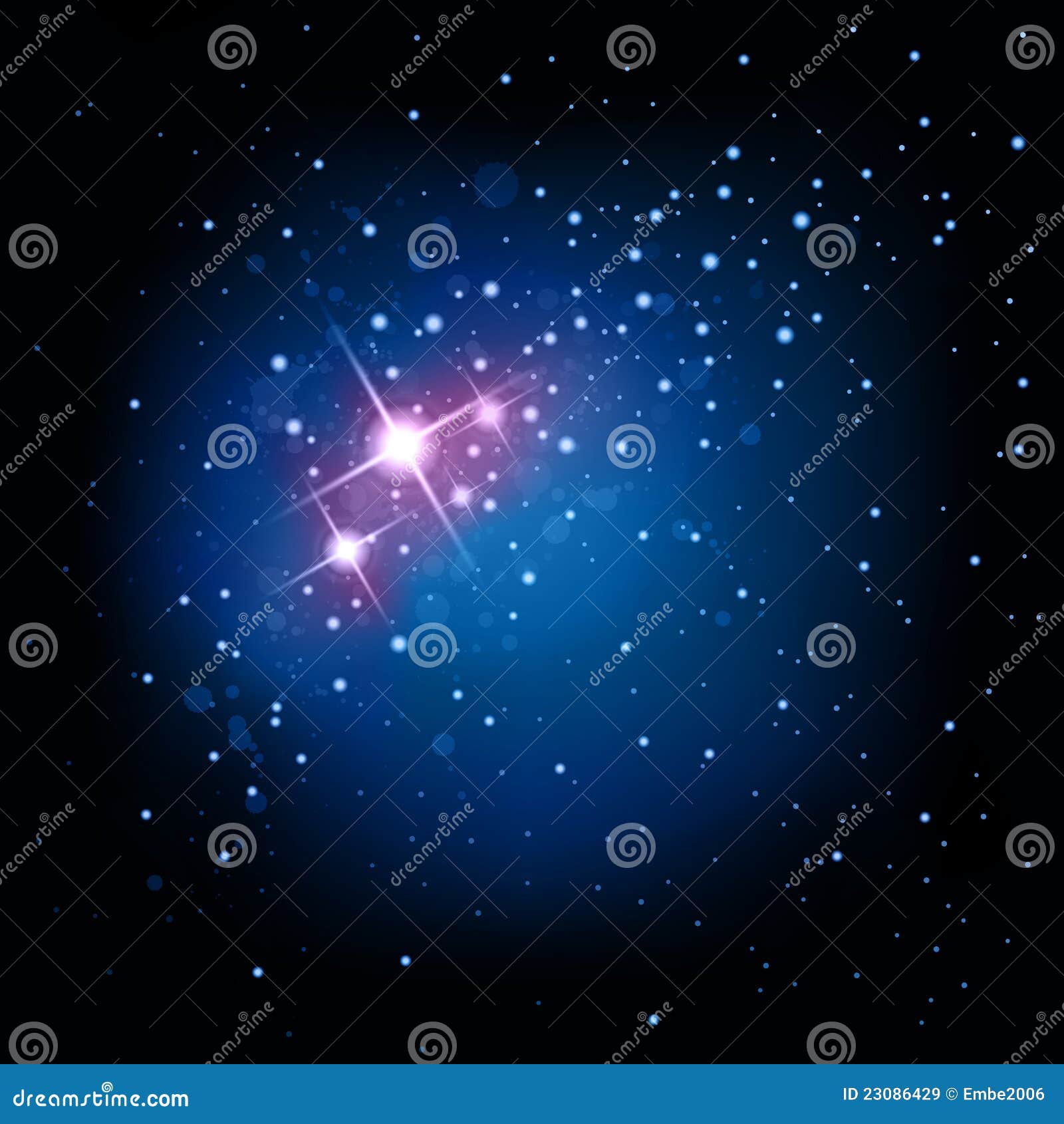 Ruimte En De Achtergrond Van De Ster Vector Illustratie - Illustration ...