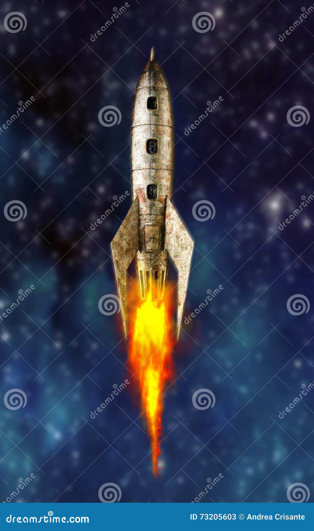 Ruimte raket stock illustratie. Illustration of schip - 73205603