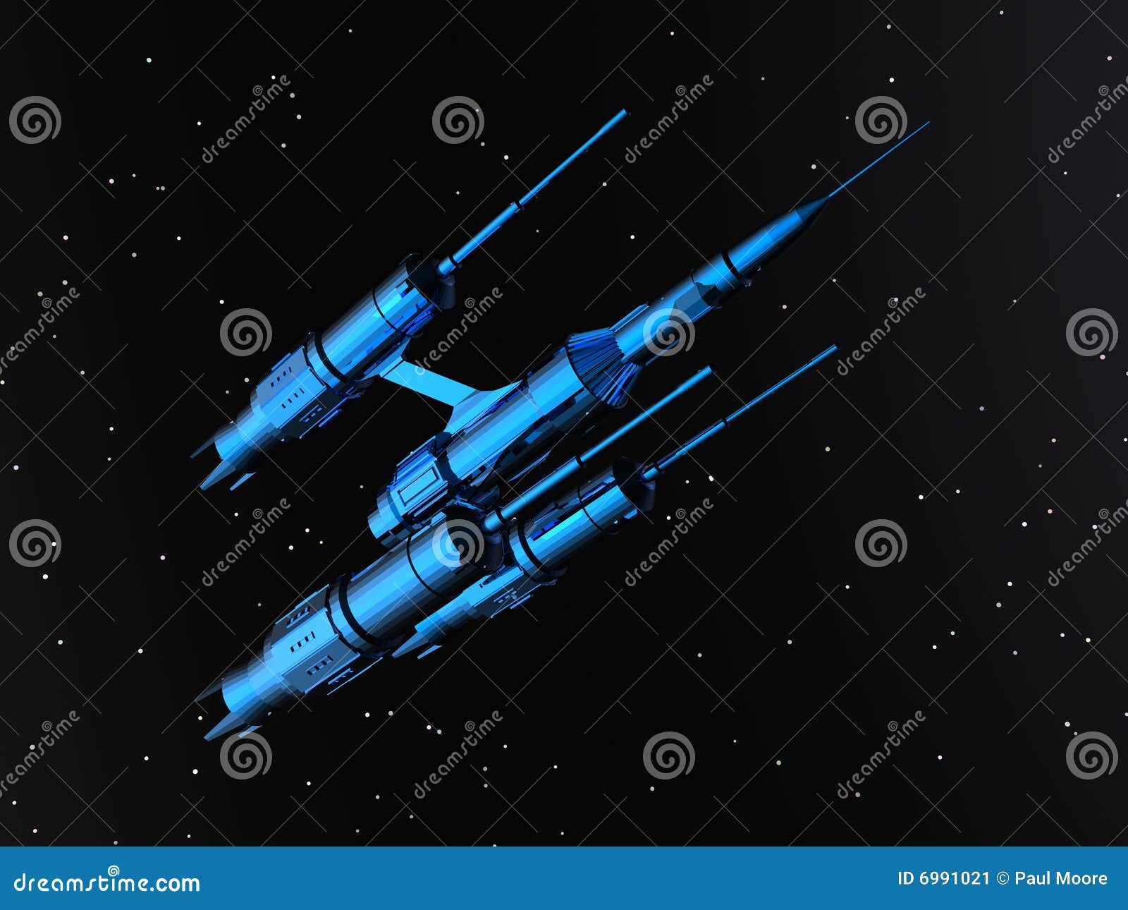 Ruimteschip stock illustratie. Illustration of raket, teruggeven - 6991021
