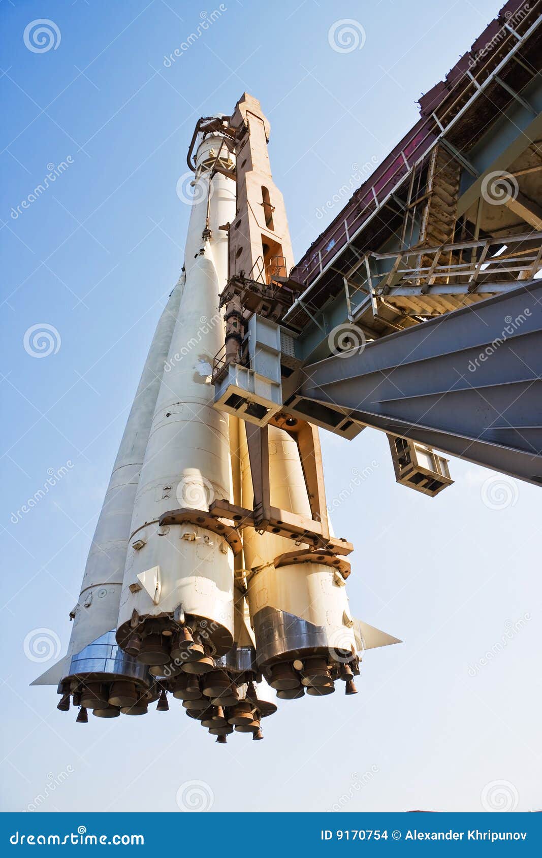 Ruimteschip Vostok Klaar Voor Ruimteodyssee Stock Foto - Image of ...