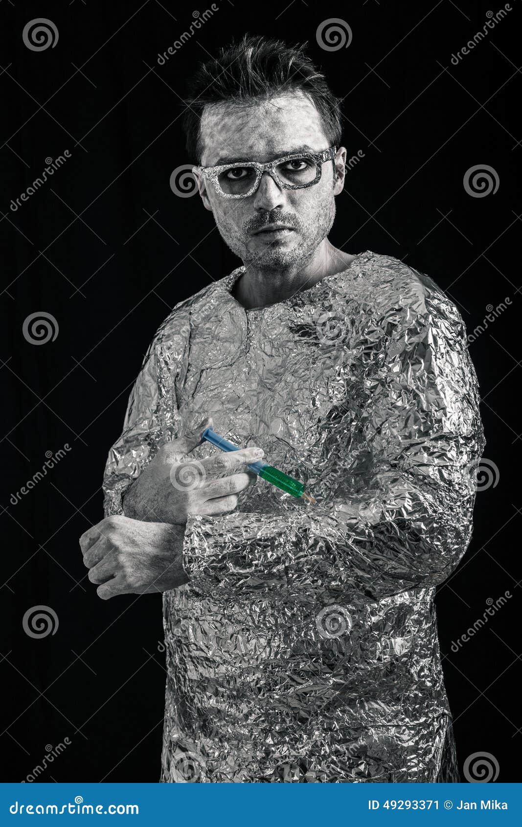 Ruimtevaarder Die Spuit Toepassen Stock Afbeelding - Image of ...