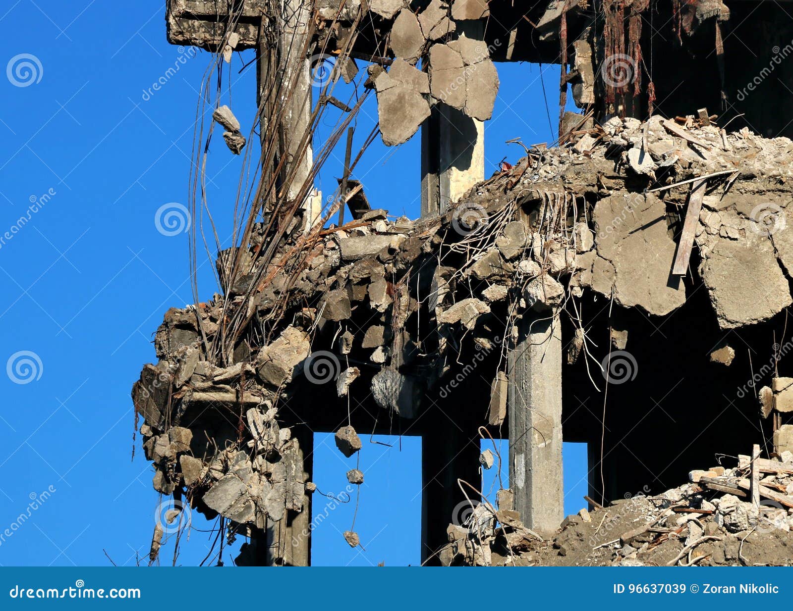 Ruin stock image. Image of damaged, accidents, destruction - 96637039