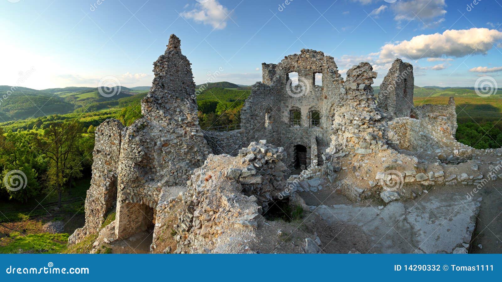 Ruin of Castle stock photo. Image of europe, panorama - 14290332