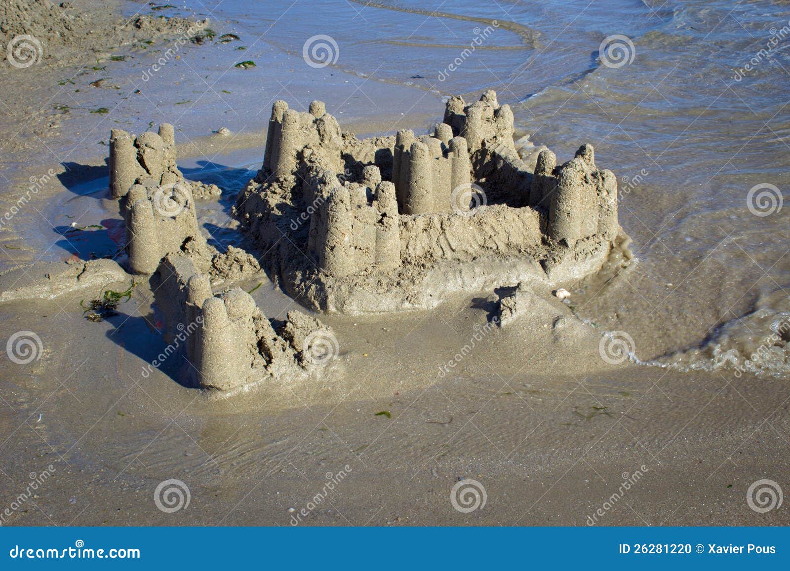 Ruin of a castle stock photo. Image of beach, construction - 26281220