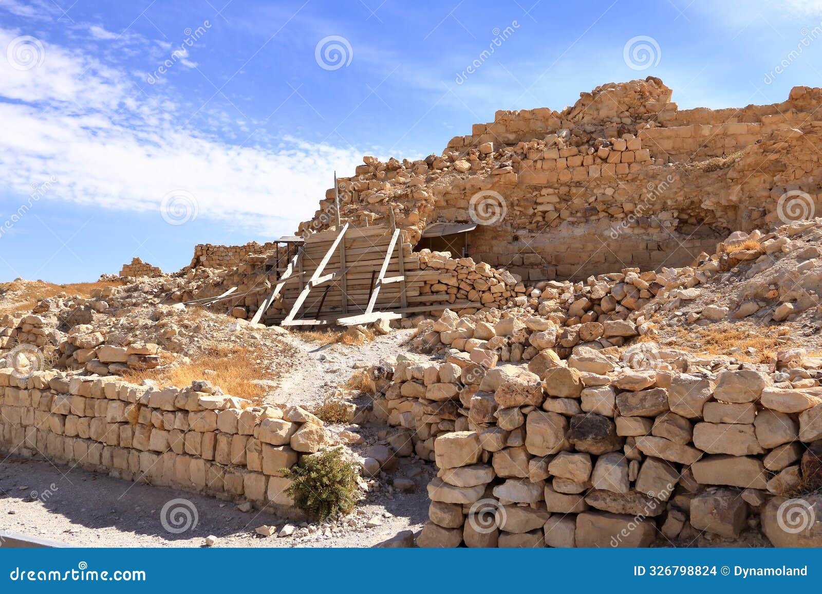 Ruin in Interior of Crusader Castle Shobak, Jordan Editorial Stock ...