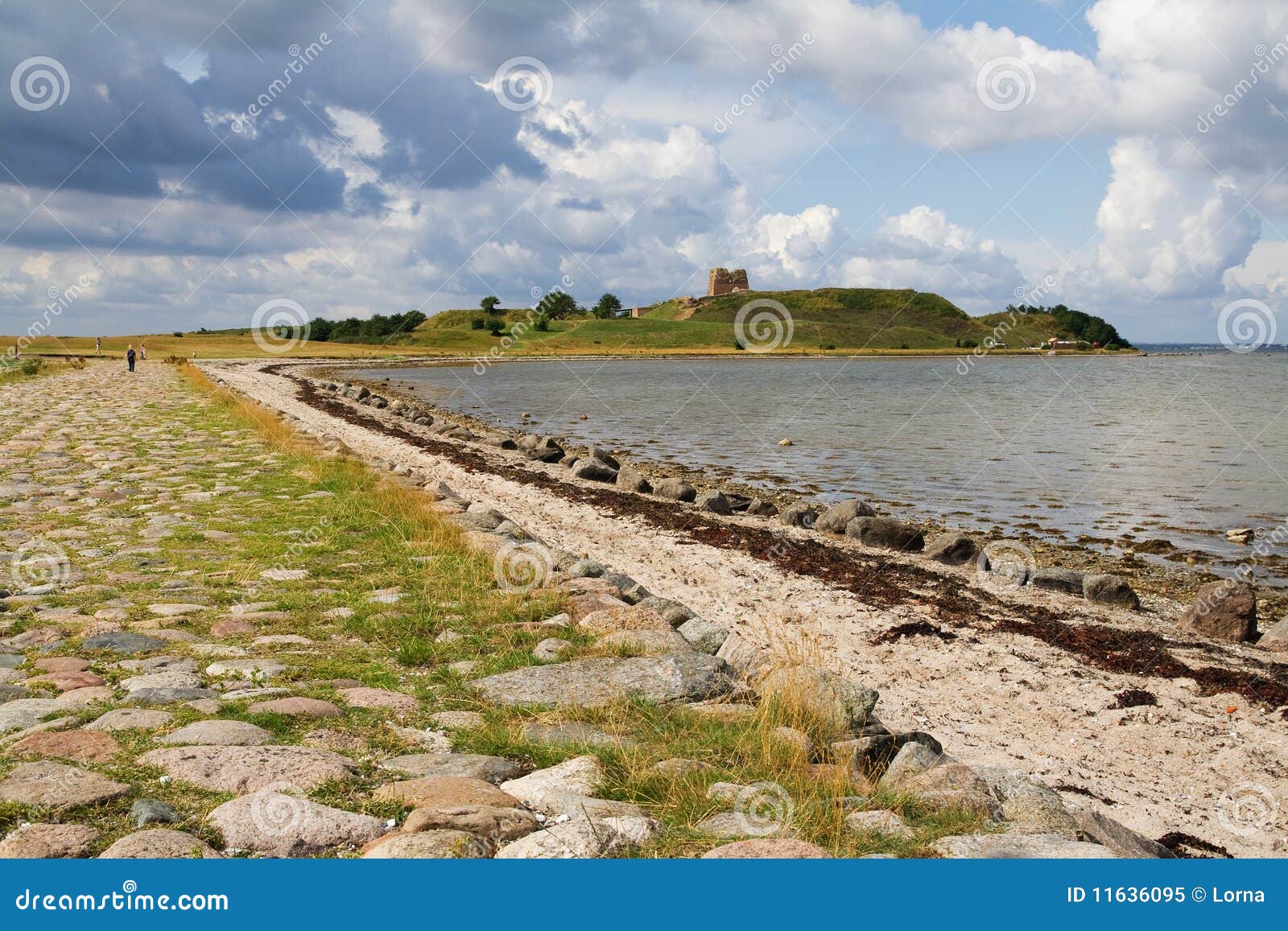 Ruin Landscape Castle Denmark Stock Image - Image of kalo, medieval ...
