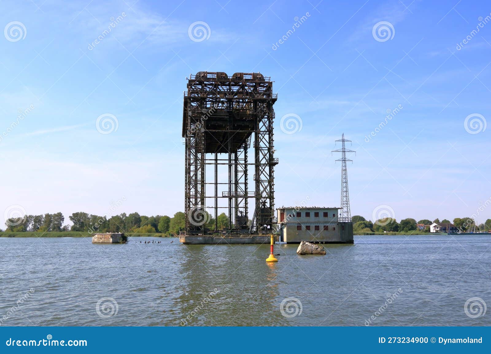 The Ruin of the Railway Bridge of Karnin, Usedom in Germany Stock Photo ...