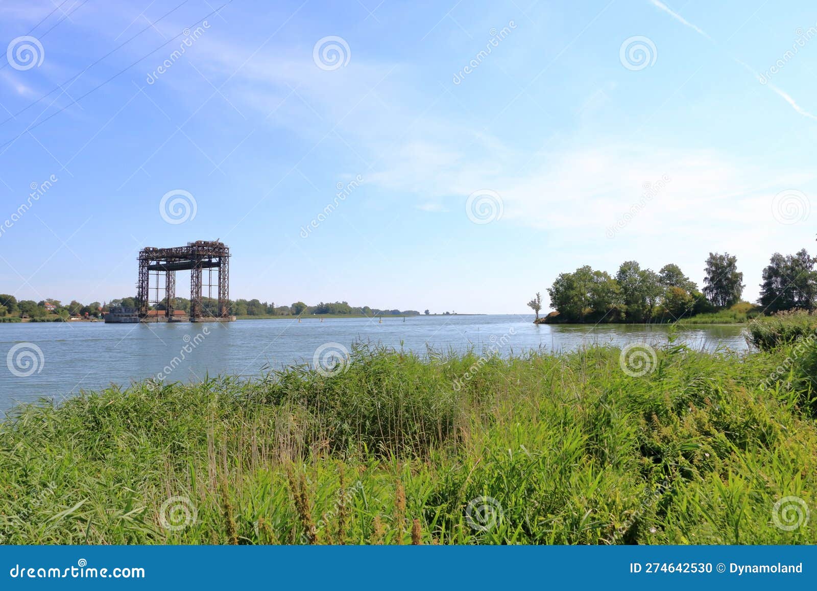 The Ruin of the Railway Bridge of Karnin, Usedom in Germany Stock Photo ...