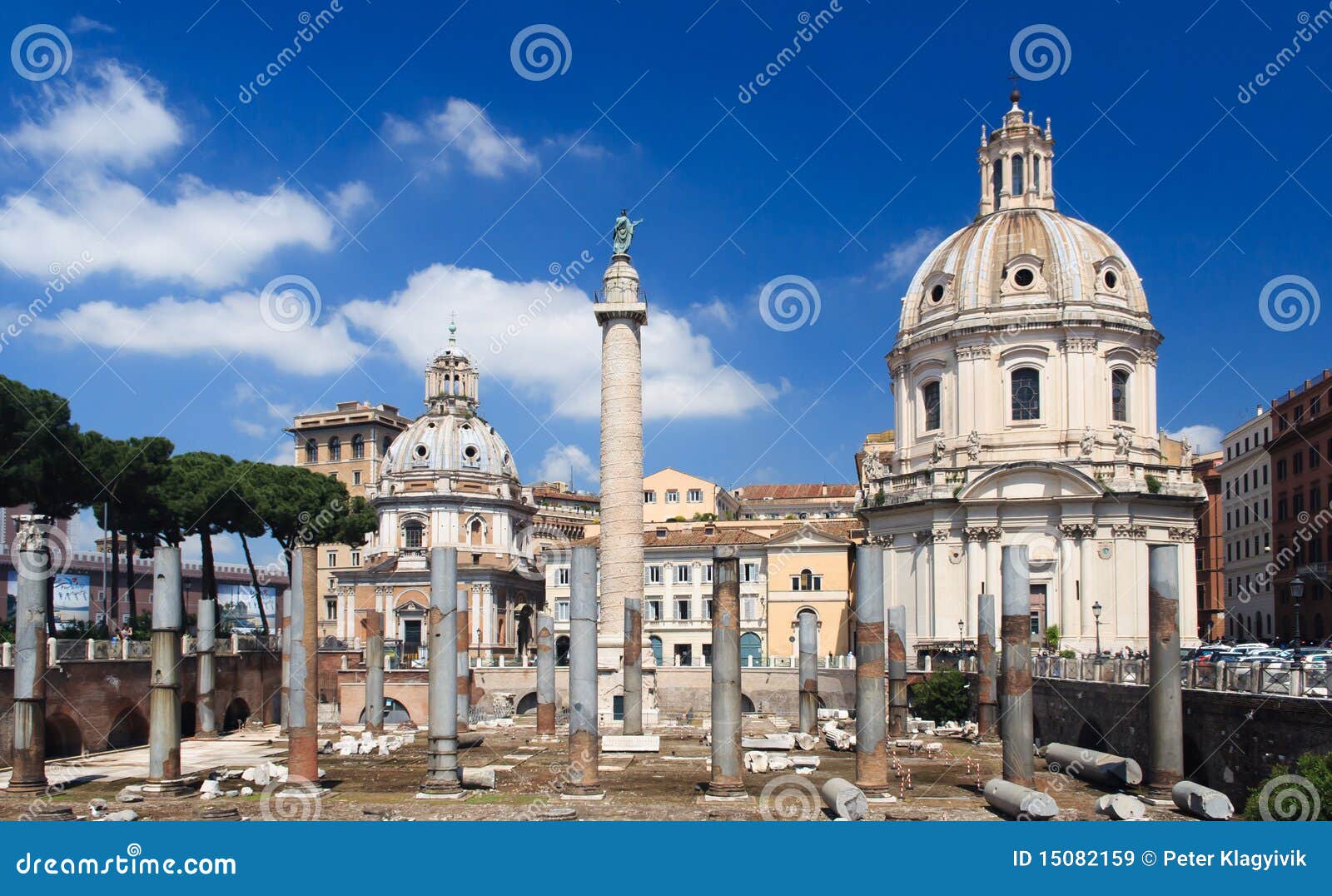 Ruin in Rome stock image. Image of holiday, antique, evening - 15082159