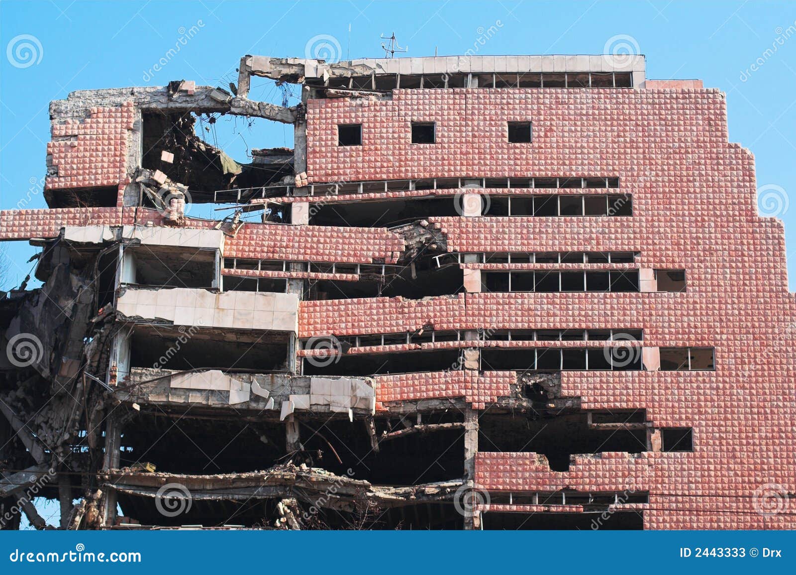 Ruin of War - Demolished Build Stock Image - Image of concrete, break ...