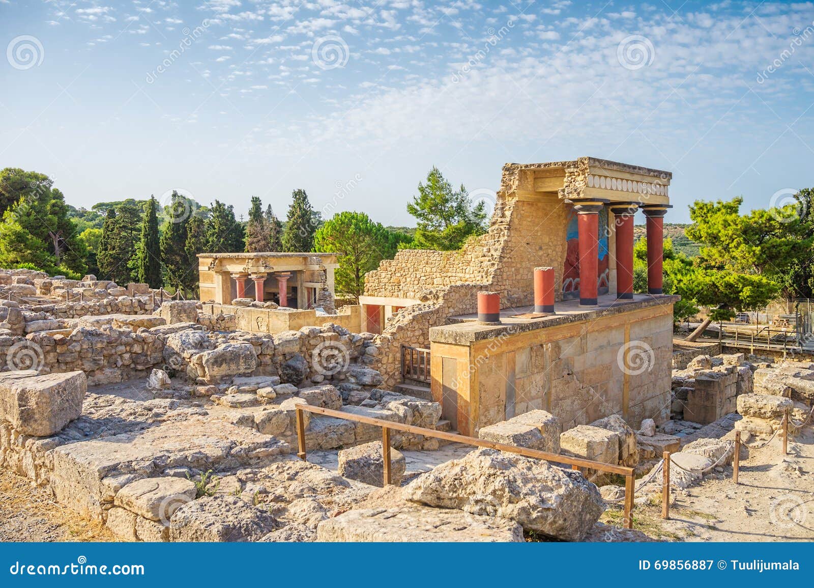 Ruina Del Palacio De Knossos Imagen de archivo - Imagen de restos ...