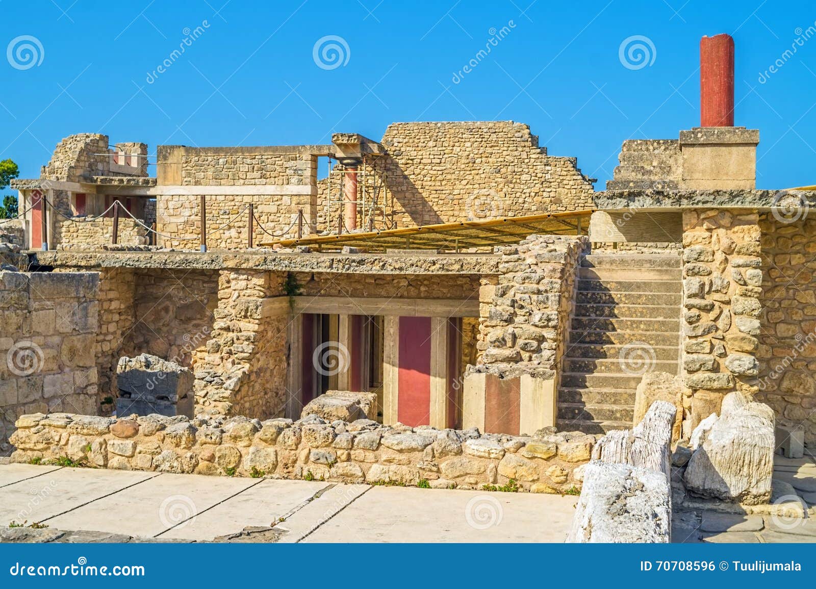 Ruina Del Palacio De Knossos Foto de archivo - Imagen de palacio ...