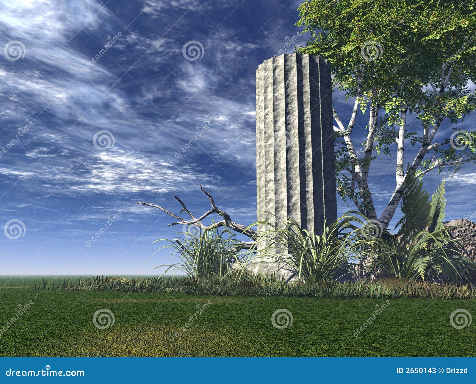 Ruina del templo stock de ilustración. Ilustración de columna - 2650143