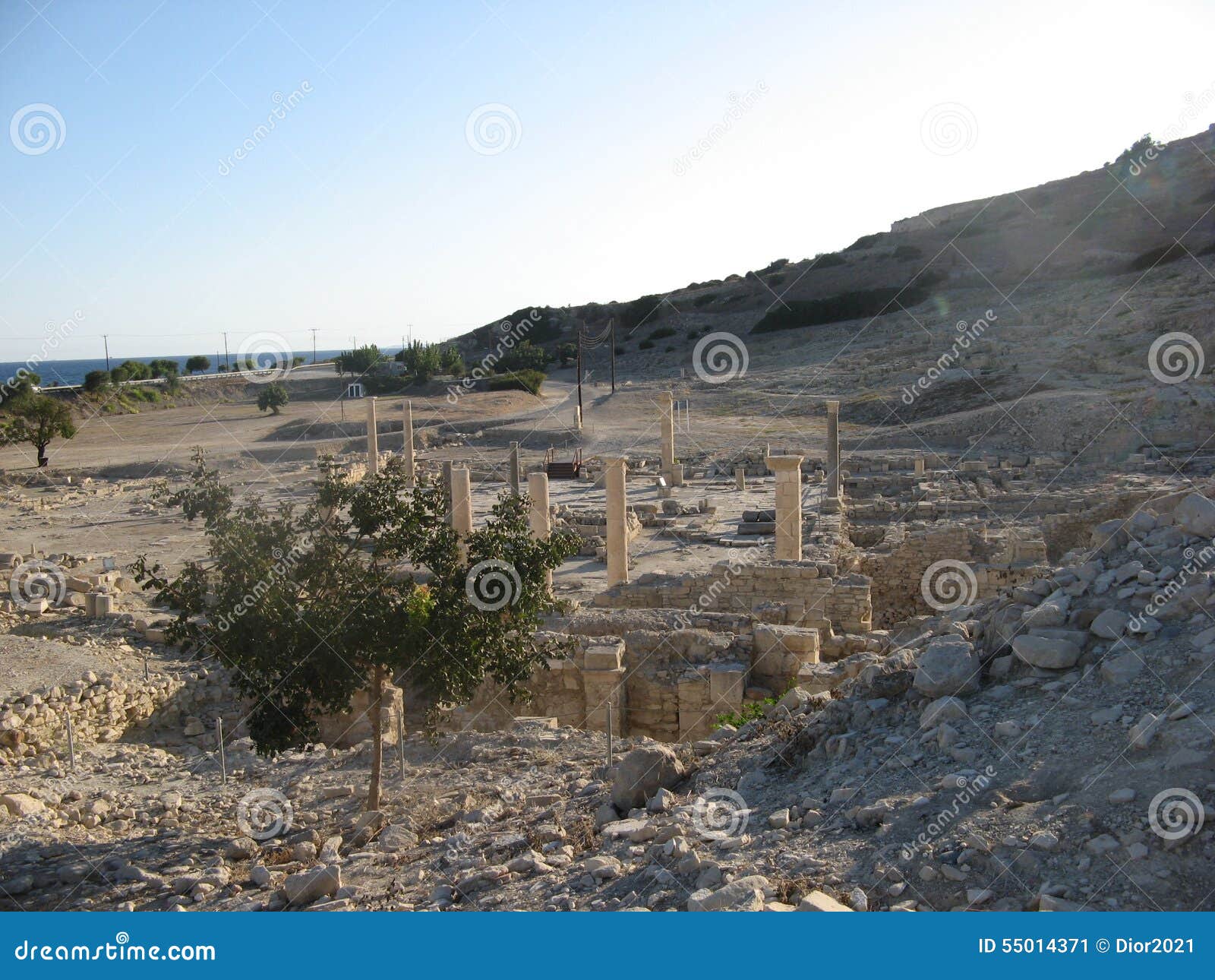 Ruinas De Amathus, Chipre, Limassol Imagen de archivo - Imagen de ...