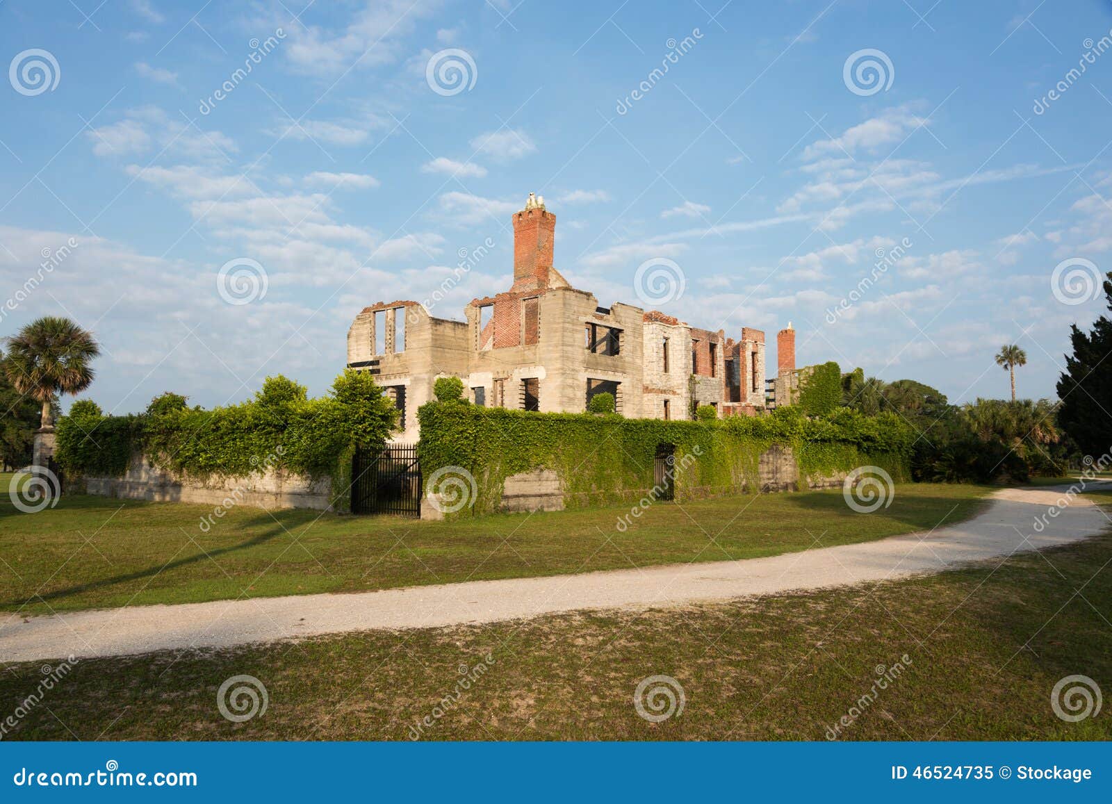 Ruinas De Dungeness En La Isla Del Cumberland Imagen de archivo ...