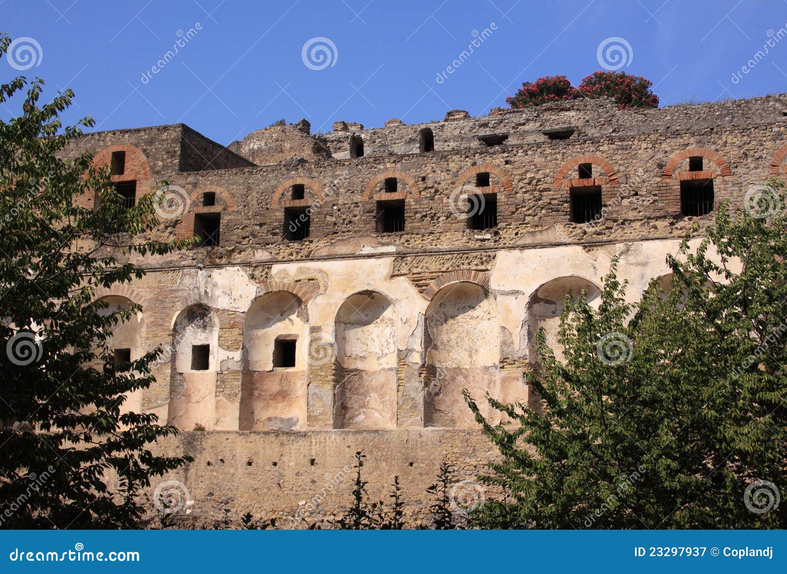 Ruinas de Italia Pompeii imagen de archivo. Imagen de piedra - 23297937