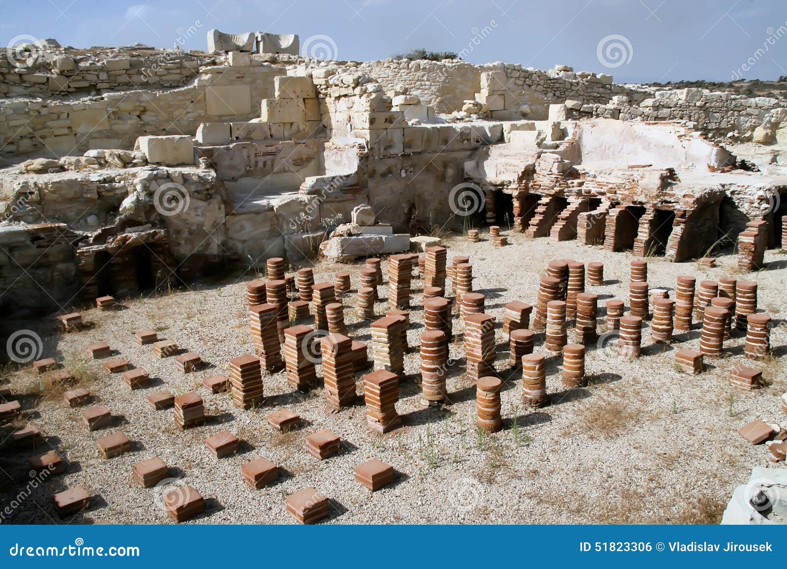 Ruinas De Kurion Cerca De Limassol, Chipre Foto de archivo - Imagen de ...