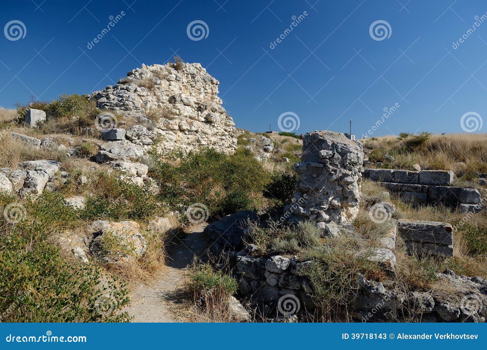 Ruinas De La Ciudad Antigua De Khersones Imagen de archivo - Imagen de ...